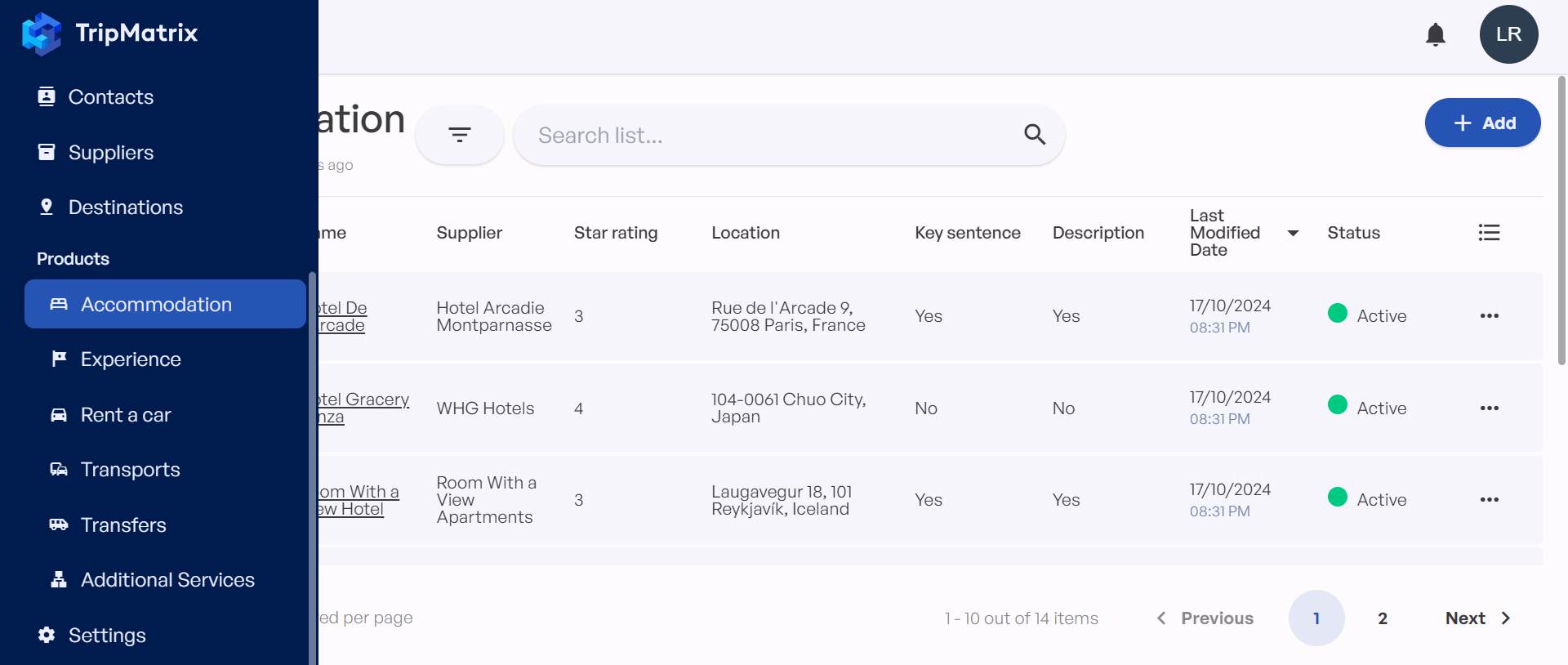 Destination Management Company (DMC) - DMC Software : TripMatrix
