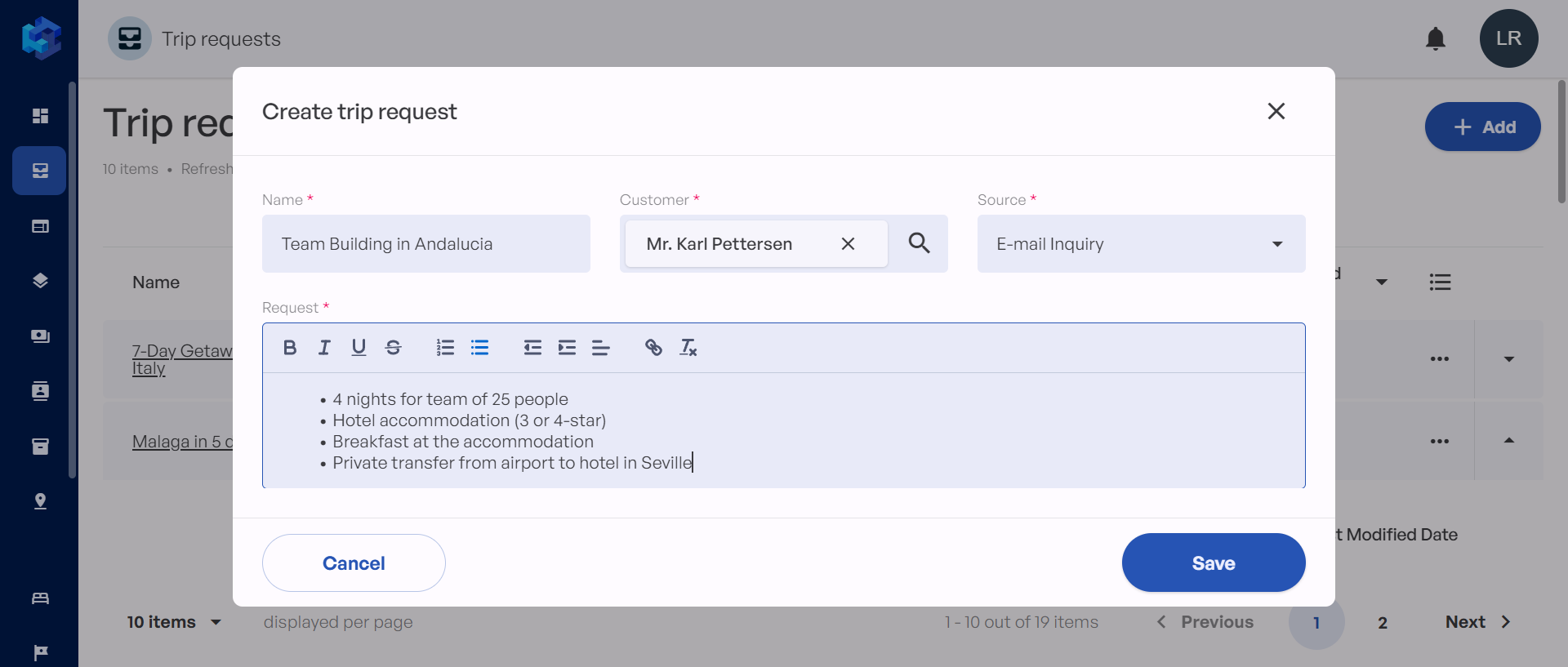 Key Features and Functionalities of DMC Software - TripMatrix : TripMatrix